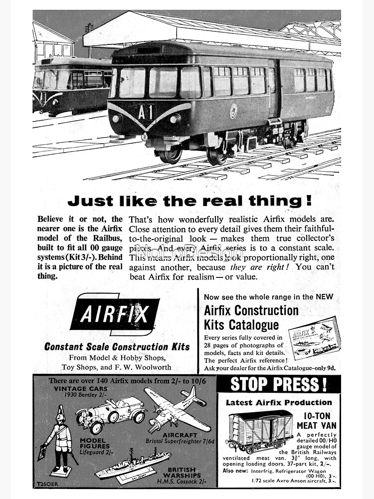 "Just Like The Real Thing! - Airfix 1" Sticker for Sale by NoLoDesign ...