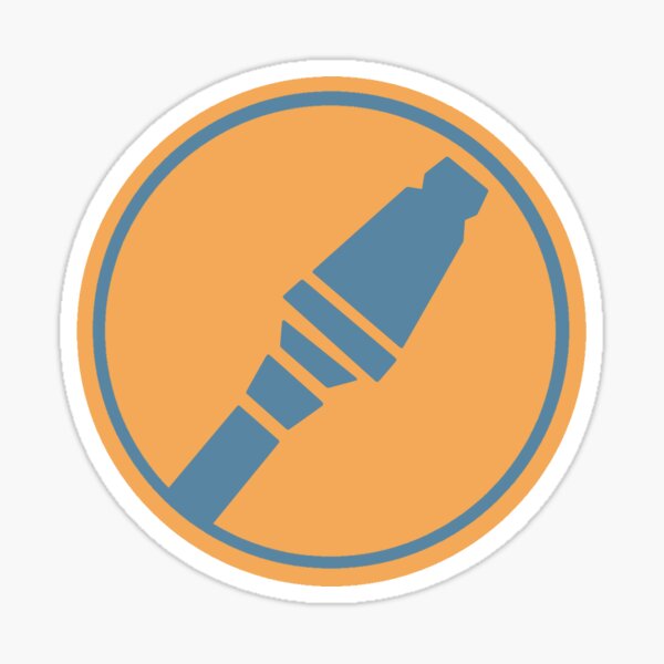 "Team Fortress 2 Soldier symbol (BLU)" Sticker for Sale by Cherri ...