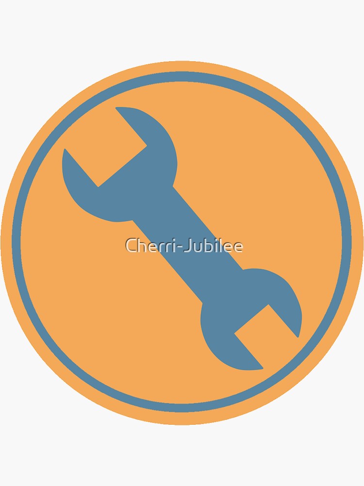 "Team Fortress 2 Engineer symbol (BLU)" Sticker for Sale by Cherri ...