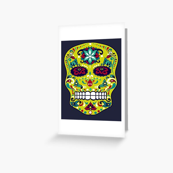 Sugar Skull Greeting Cards | Redbubble