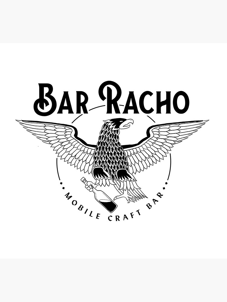 "Bar Racho logo" Sticker for Sale by Rayscottfilms | Redbubble