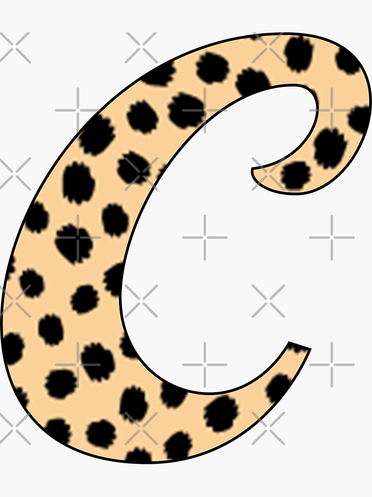 "Chita C Print alphabet Transparent Letter Sticker." Sticker by ...