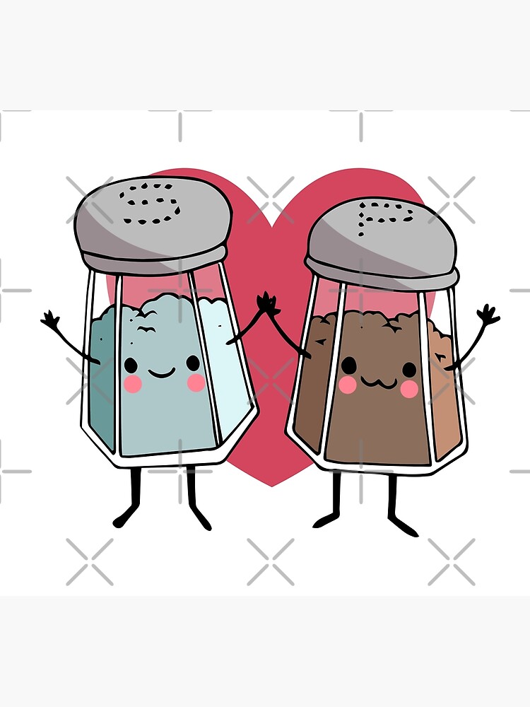 "Matching Salt And Pepper - Salt" Greeting Card for Sale by All Over ...