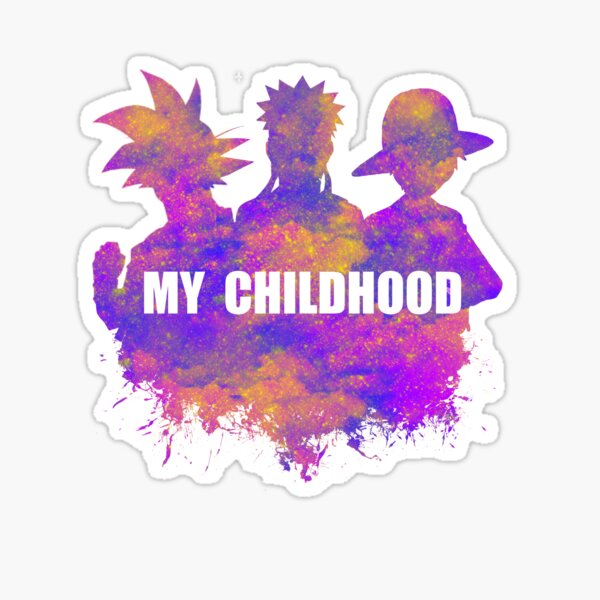 "My childhood" Sticker for Sale by Genesis993 | Redbubble