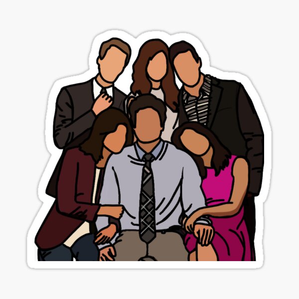 "Himym cast" Sticker for Sale by Moranfri17 | Redbubble