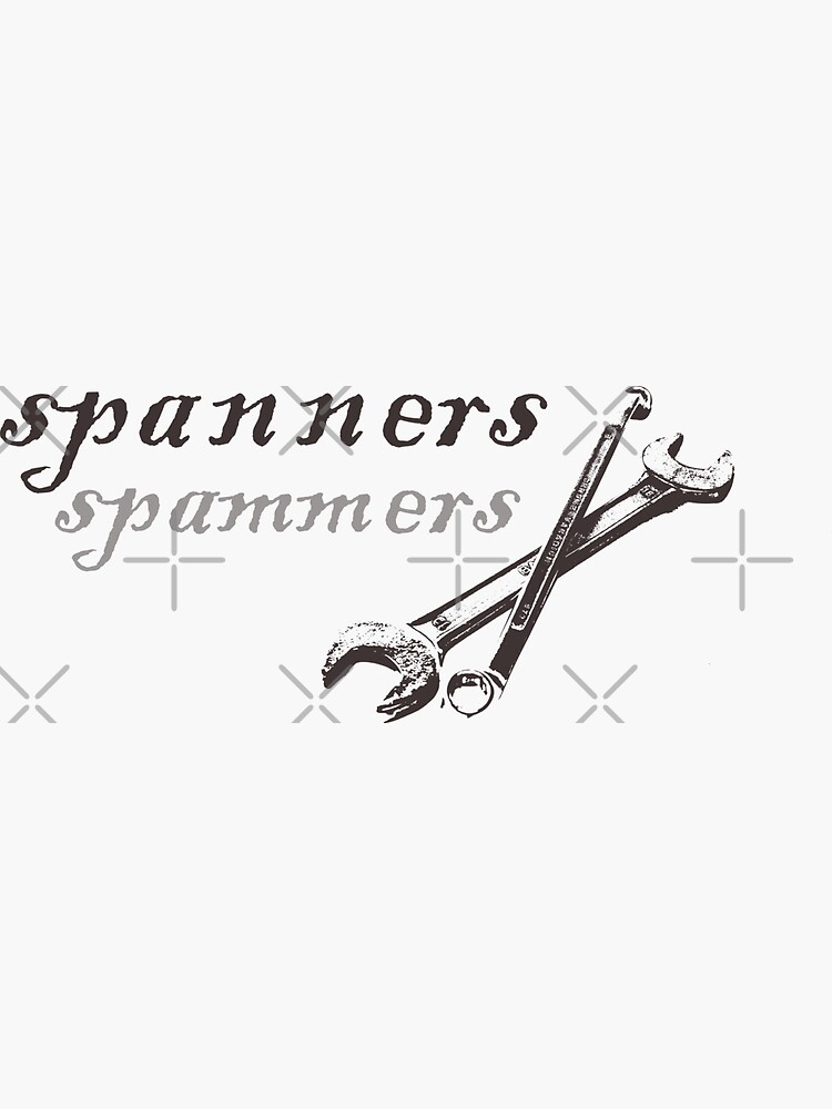"spanners" Sticker for Sale by Poloring | Redbubble