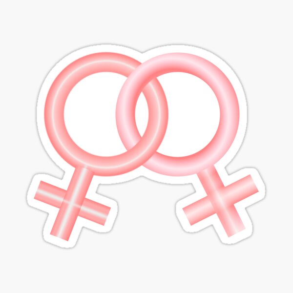 "Lesbian Double Venus Symbol" Sticker for Sale by BleuSky | Redbubble