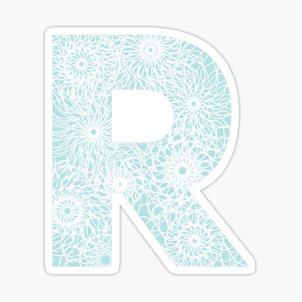 "Letter R" Sticker for Sale by meleyart | Redbubble