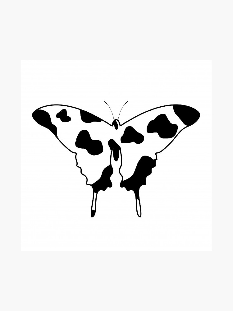"Cow print butterfly " Sticker for Sale by EleanorPyle | Redbubble