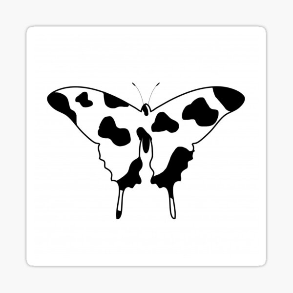 "Cow print butterfly " Sticker for Sale by EleanorPyle | Redbubble