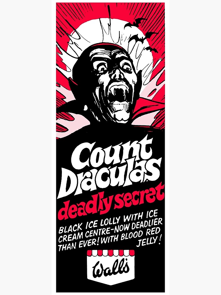"COUNT DRACULA ICE LOLLY - ADVERT" Photographic Print for Sale by ...