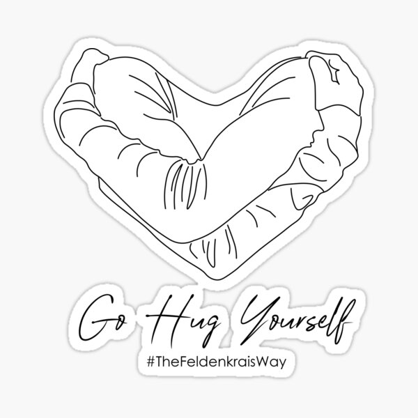 "Go Hug Yourself" Sticker for Sale by FeldenTrends | Redbubble