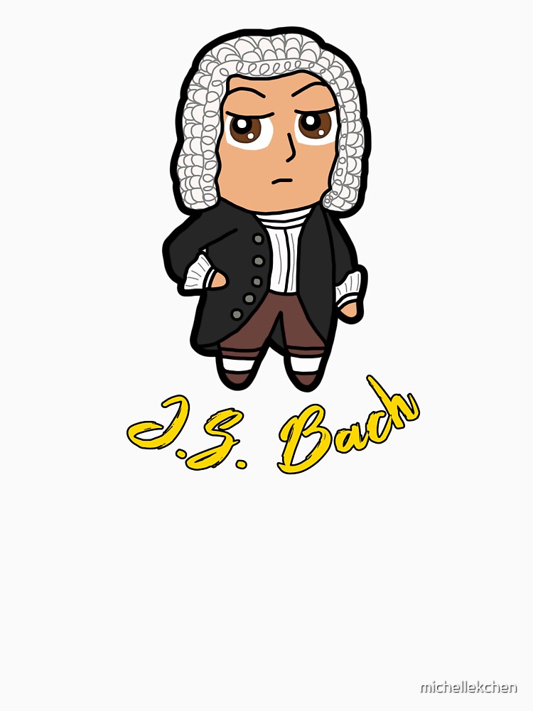 "Chibi Classical Composers: Bach" T-shirt by michellekchen | Redbubble ...