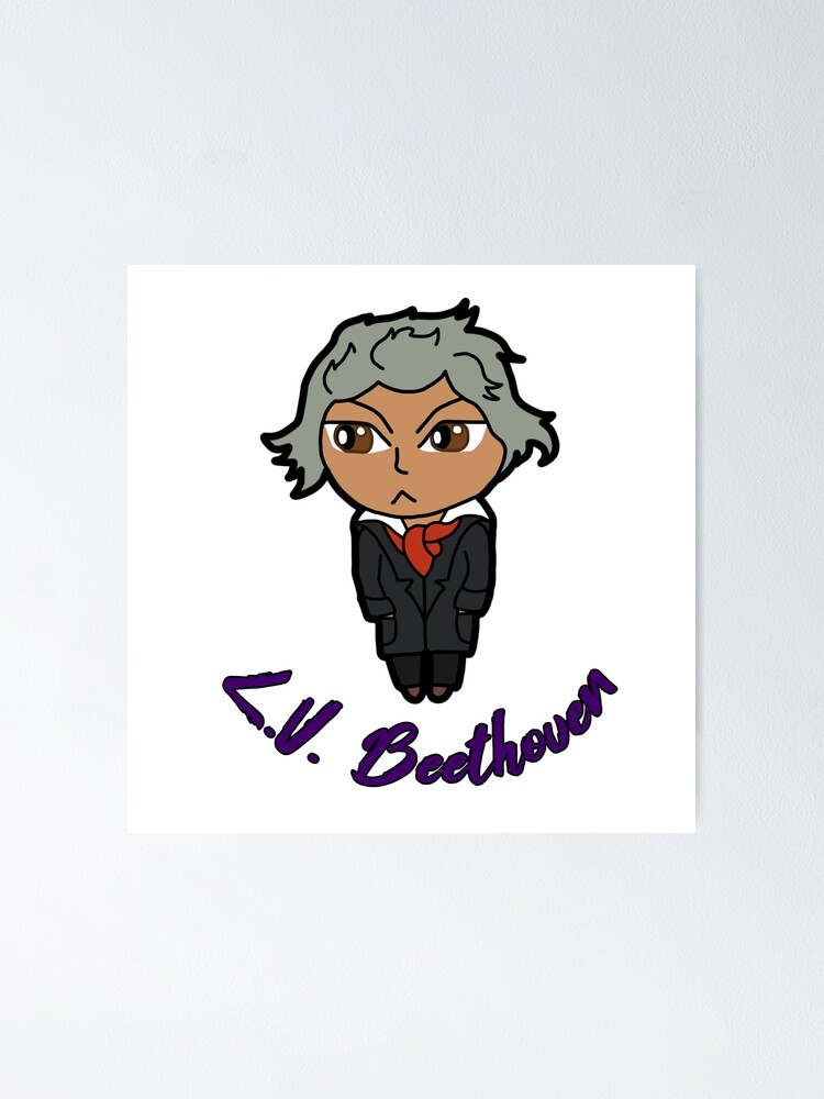 "Chibi Classical Composers: Beethoven" Poster von michellekchen | Redbubble