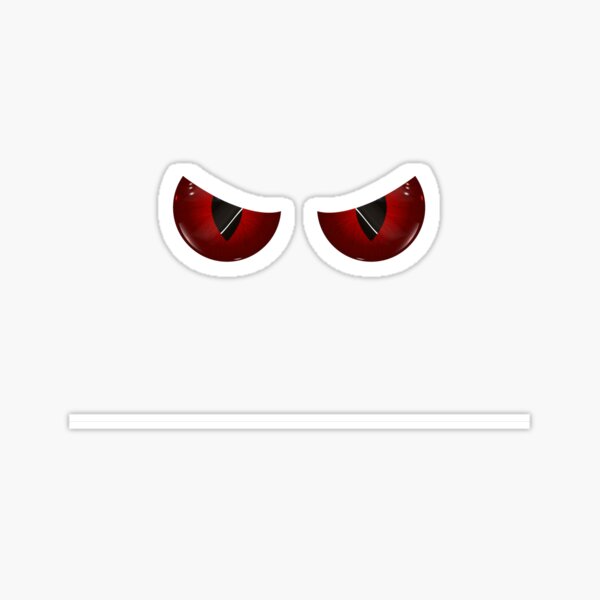 "scary red eyes " Sticker for Sale by soniaBD | Redbubble
