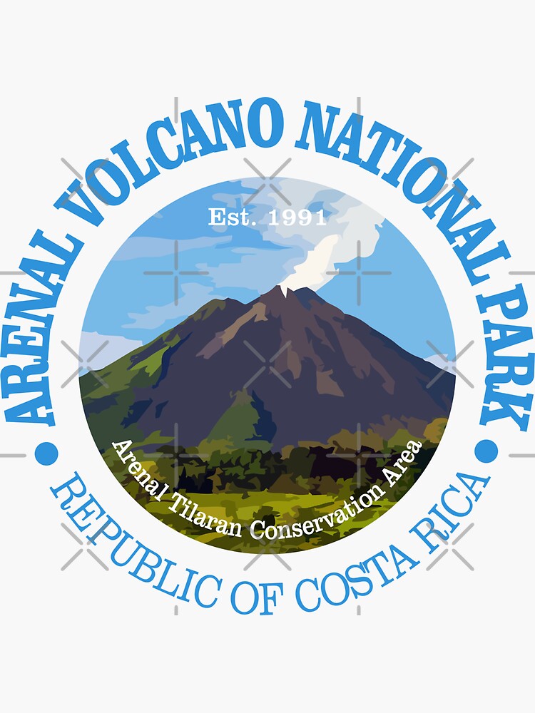 "Arenal Volcano National Park (NP)" Sticker for Sale by curranmorgan ...