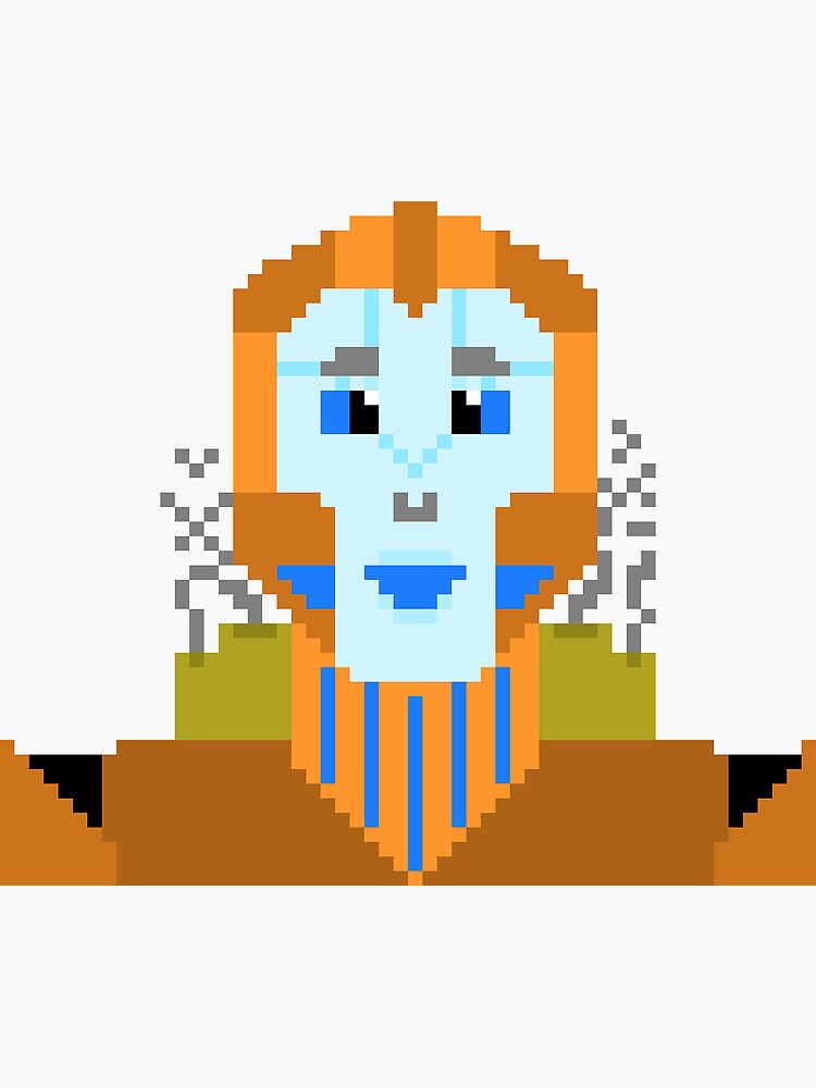 "8 Bit Steampunk Robot Character Smokestack" Sticker for Sale by ...