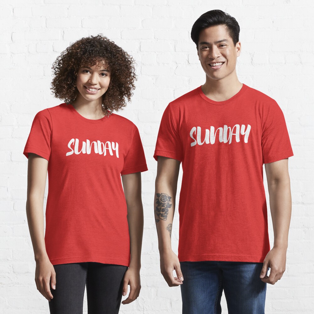 "SUNDAY TEE" T-shirt by suphaphon2020 | Redbubble | sunday t-shirts