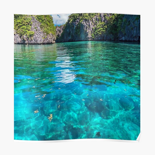 "Hidden Blue Lagoon Island" Poster by JosAwestuff | Redbubble