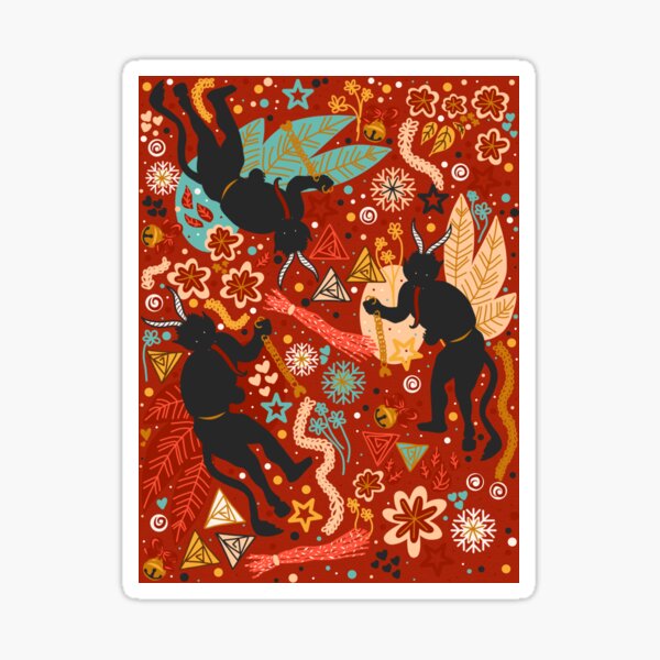 "Krampus " Sticker by panco | Redbubble