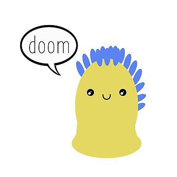 "Doomslug" Sticker for Sale by ModernMerida | Redbubble