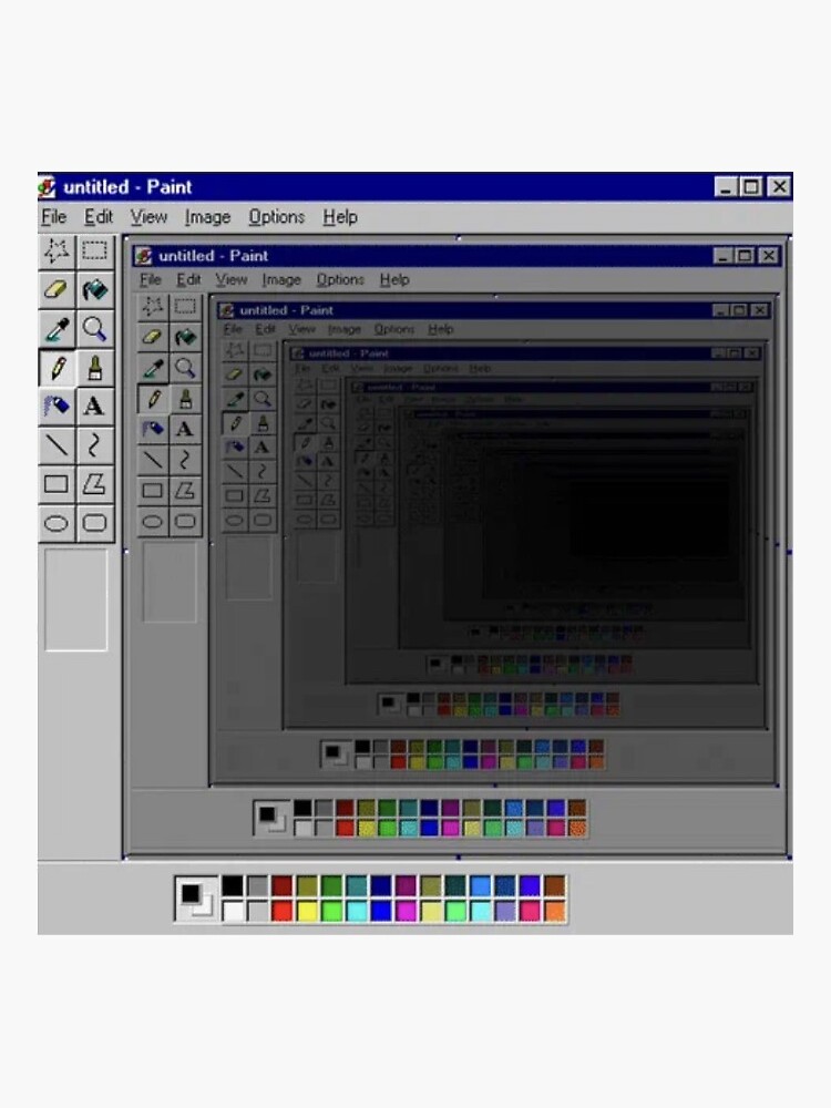 "MS Paint... Ms Paint... ms Paint... ms paint..." Sticker for Sale by ...