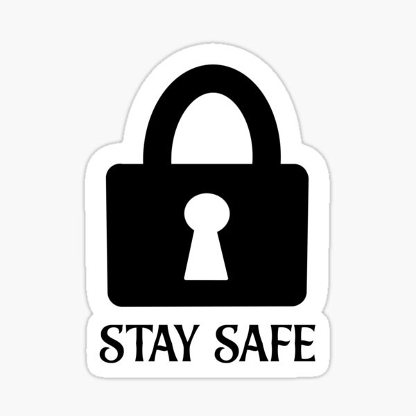 "Stay Safe Lock | cybersecurity" Sticker by robinverheul | Redbubble