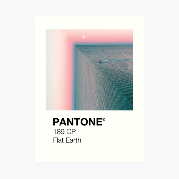 "PANTONE Flat Earth" Art Print for Sale by cuteprintables | Redbubble