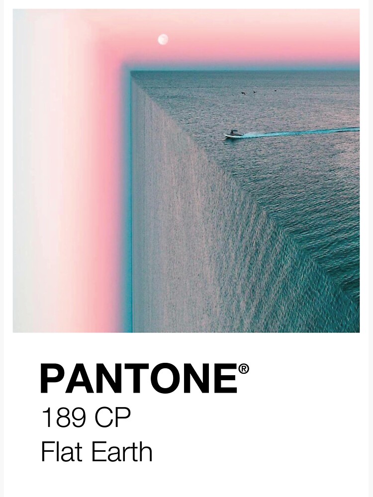 "PANTONE Flat Earth" Sticker for Sale by cuteprintables | Redbubble