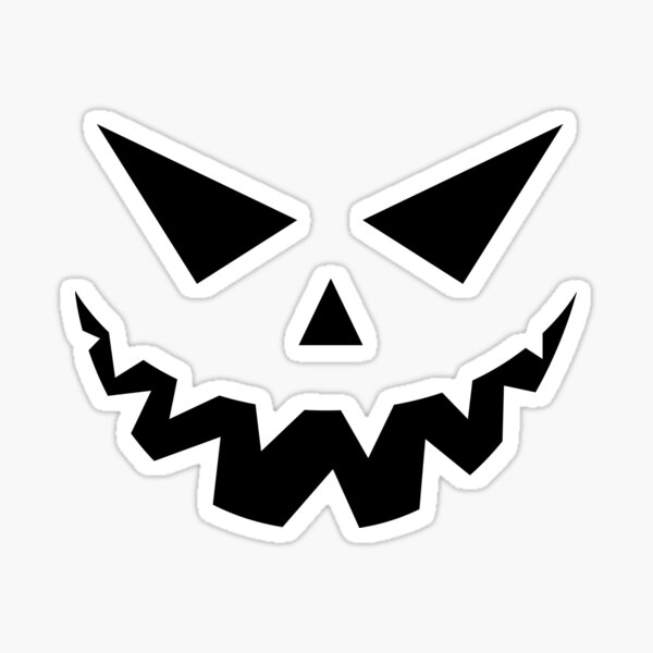 "Creepy Face" Sticker by Dzin9ify | Redbubble