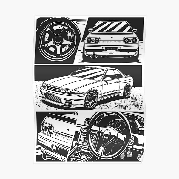 Nissan Gtr R32 Posters | Redbubble