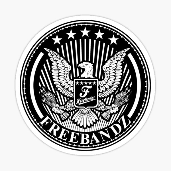 "Freebandz White Eagle Logo" Sticker for Sale by plonco71 | Redbubble