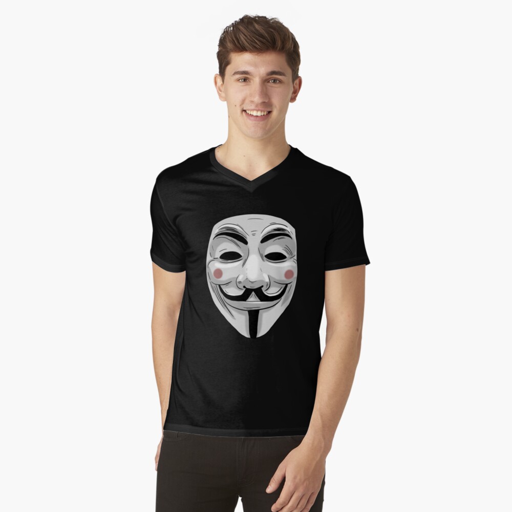 "Anonymous Hacker Mask" Sticker for Sale by blacksnowcomics | Redbubble