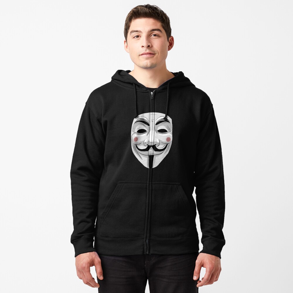 "Anonymous Hacker Mask" Sticker for Sale by blacksnowcomics | Redbubble