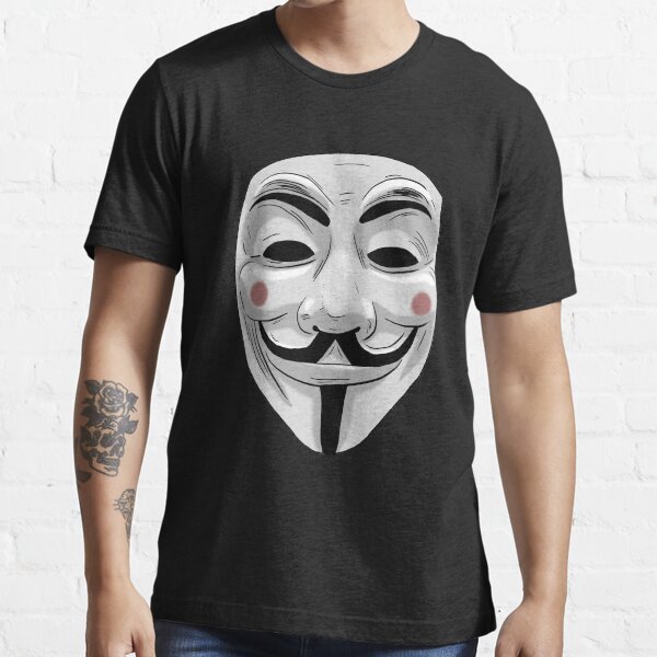 "Anonymous Hacker Mask" T-shirt for Sale by blacksnowcomics | Redbubble ...