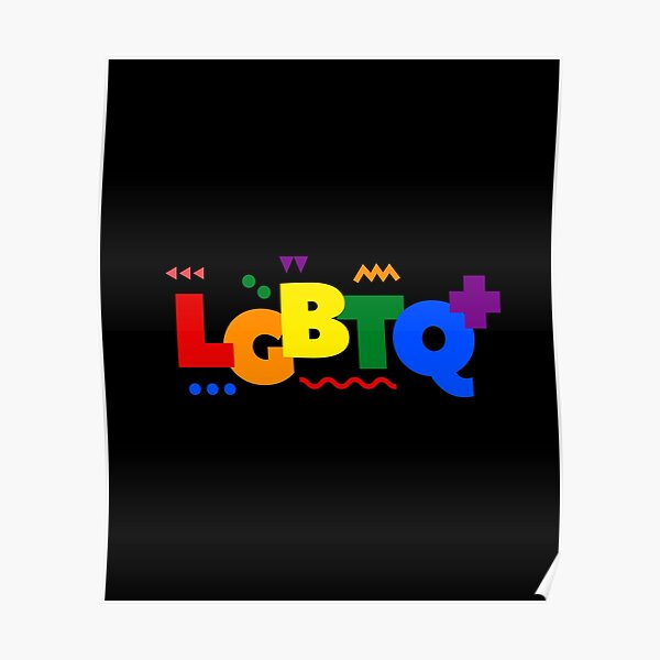 "LGBTQ+ Pride Acronym " Poster by Sunny-Store | Redbubble