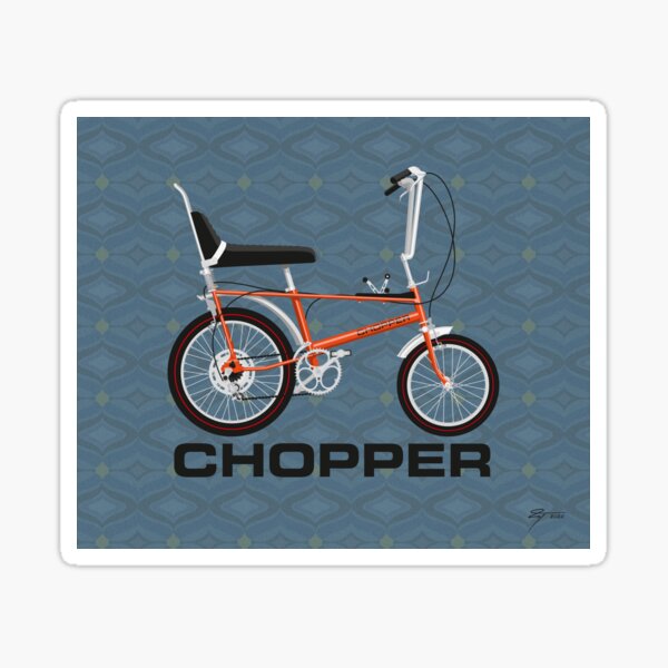 "Raleigh Chopper MK1 10 speed, Brilliant Orange." Sticker for Sale by ...