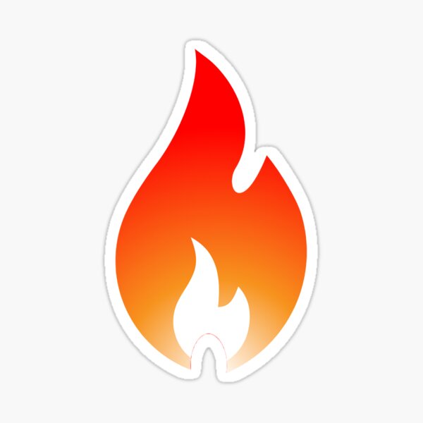 "SparkIt Flame" Sticker for Sale by Th3B00kw0rm | Redbubble