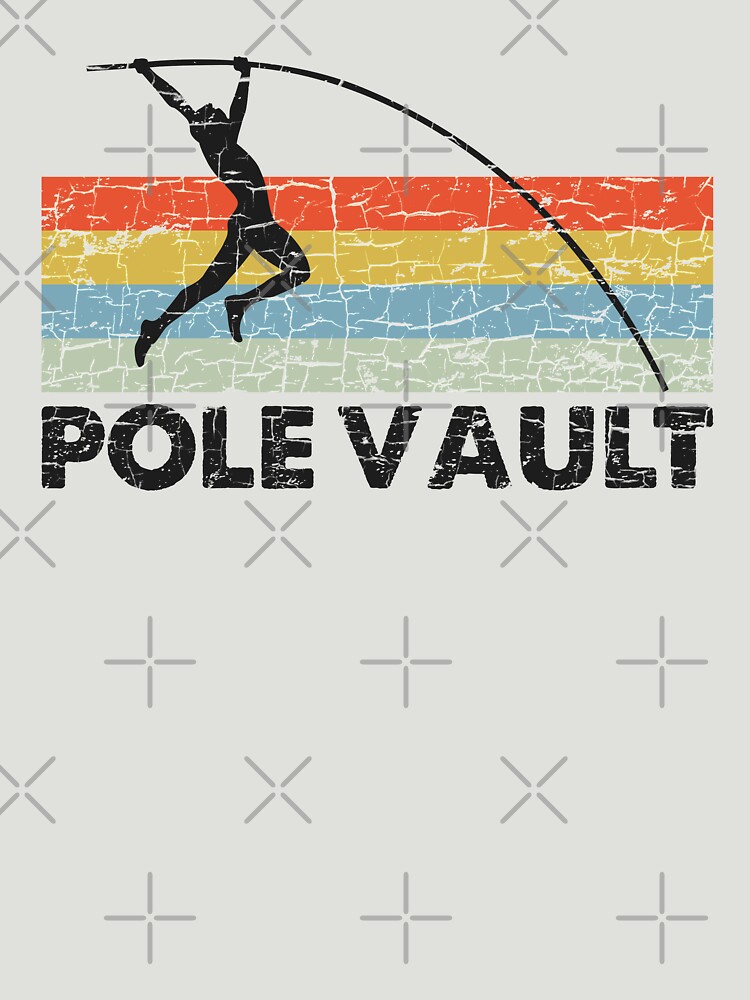 "Pole Vault Retro Vintage Pole Vaulting" T-shirt by DamnGoodDesign ...