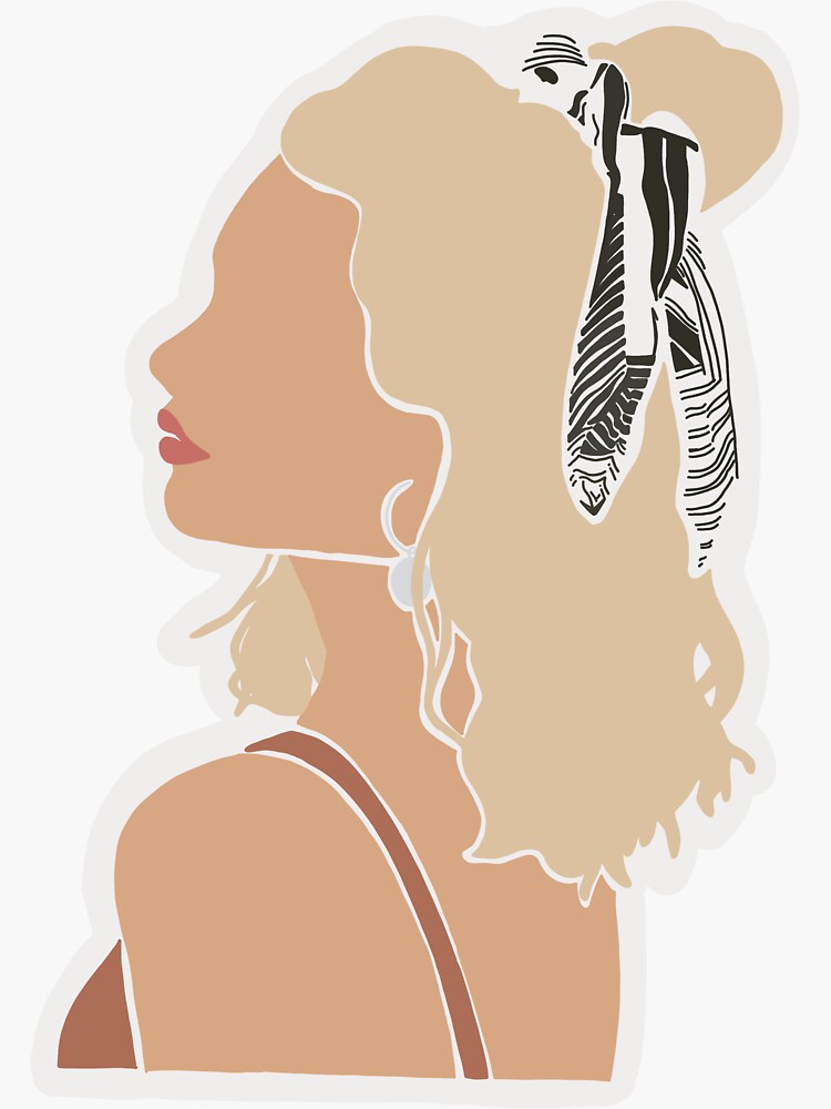 "lady" Sticker for Sale by oliiviiagraceee | Redbubble