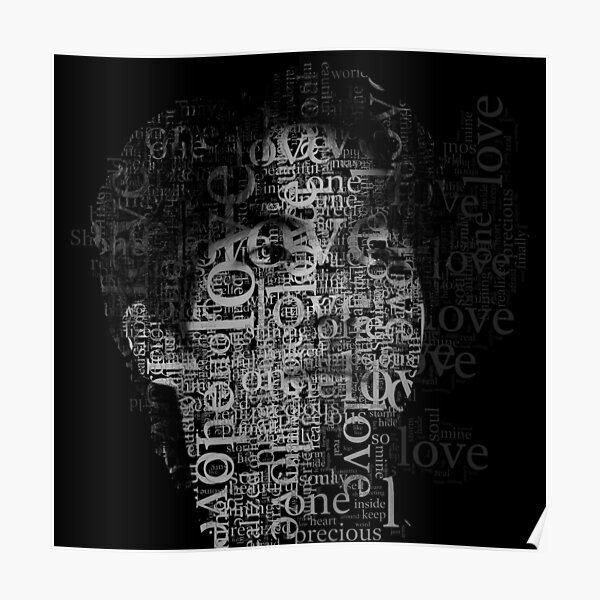 "Jin Words Design" Poster for Sale by tetralee | Redbubble