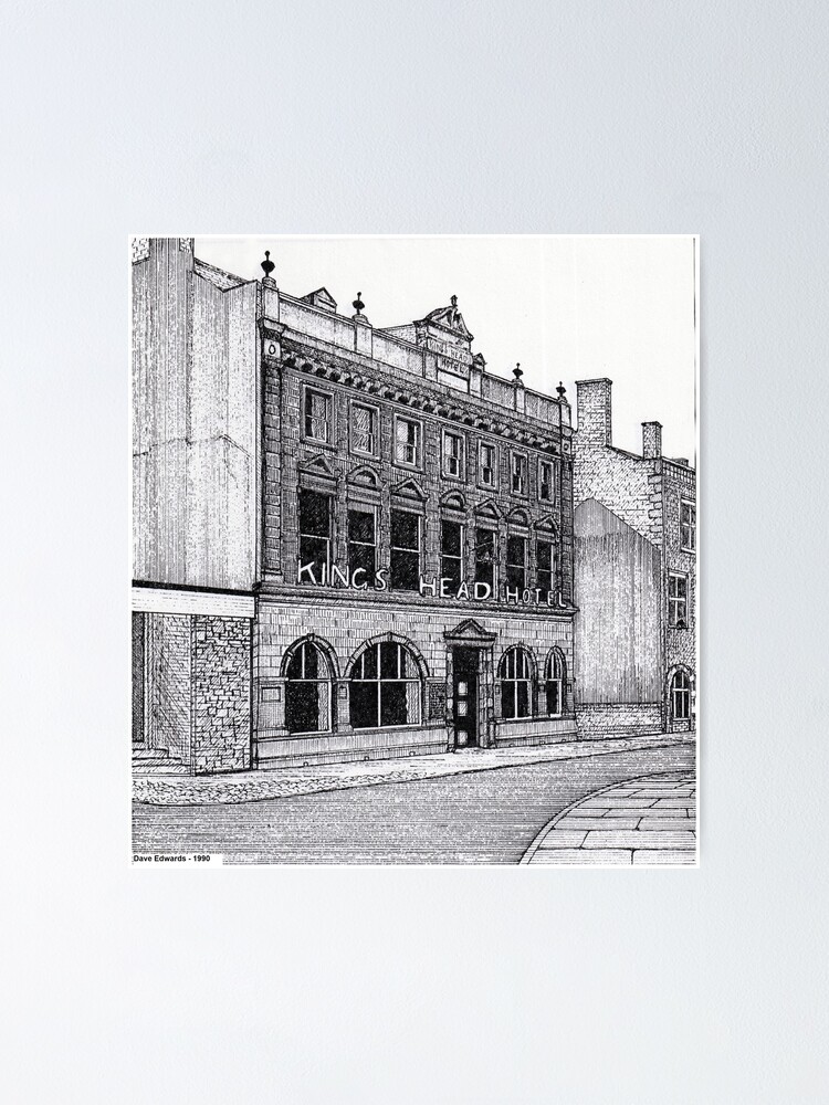 "170 - KINGS HEAD, BLYTH 1990 - DAVE EDWARDS - INK - 1990" Poster by ...