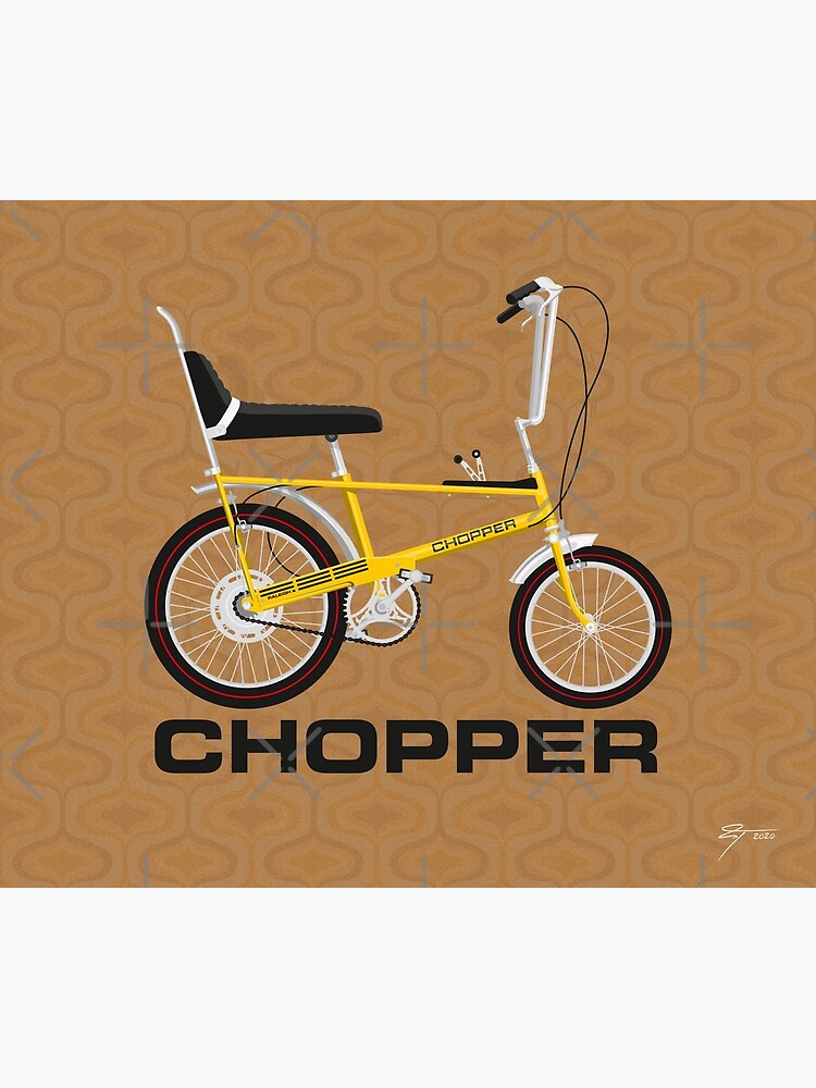 "Raleigh Chopper MK1, Golden Yellow" Photographic Print for Sale by ...