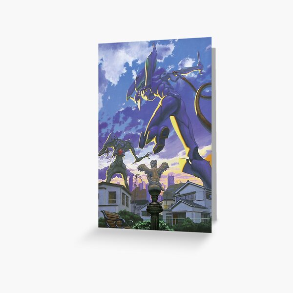 "Evangelion Unit 1 Angel Battle Artwork" Greeting Card by RPGlanSP ...