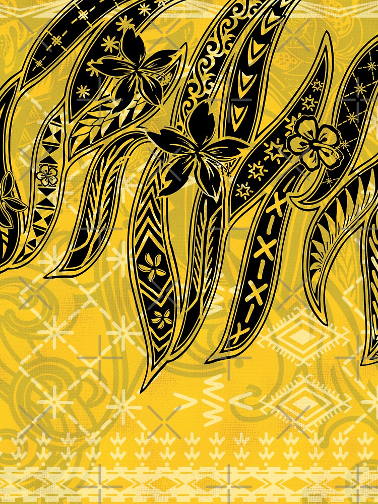 "Golden Samoan Malu Design" T-shirt by sunnthreads | Redbubble