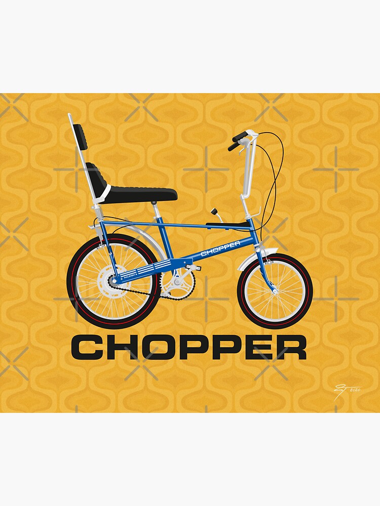 "Raleigh Chopper MK1, Horizon Blue" Sticker for Sale by Tunstall ...