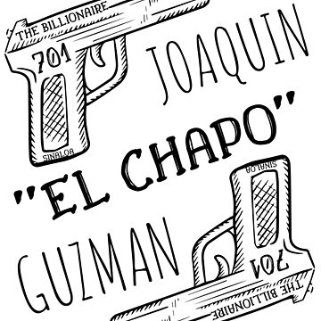 "Joaquin „El Chapo“ Guzman" Sticker for Sale by RIVEofficial | Redbubble