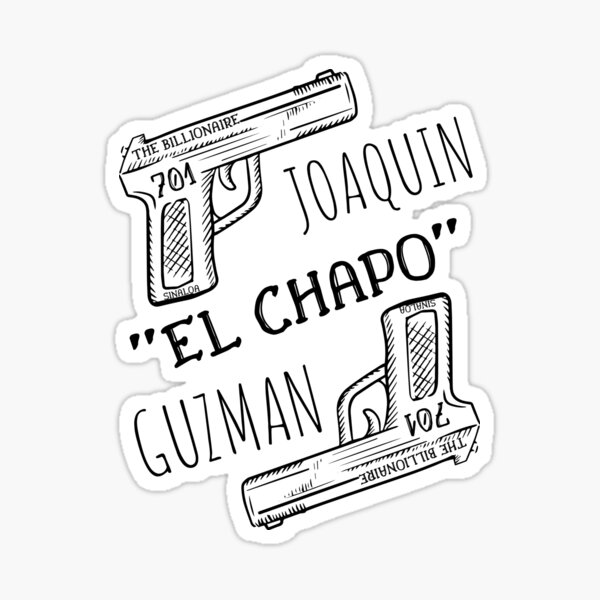 "Joaquin „El Chapo“ Guzman" Sticker for Sale by RIVEofficial | Redbubble