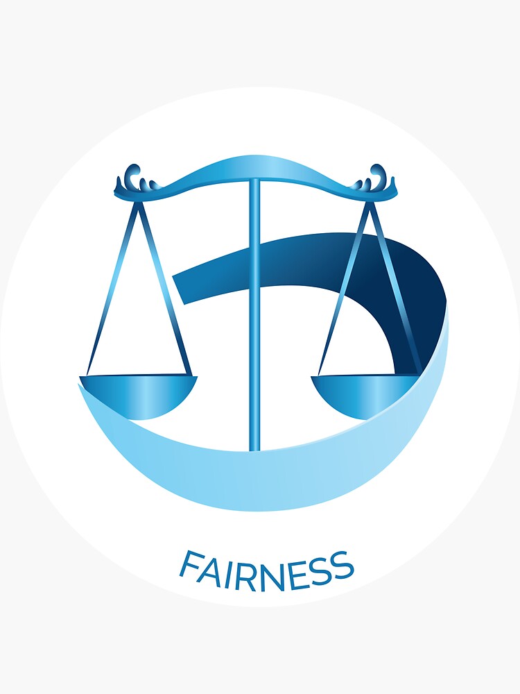 "Fairness VIA Character Strength" Sticker for Sale by VIACharacter ...
