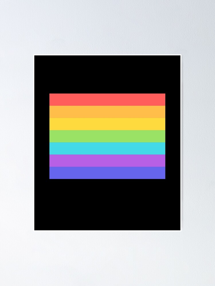 Lgbtq Pastel Pride Flag Poster For Sale By Sunny Store Redbubble